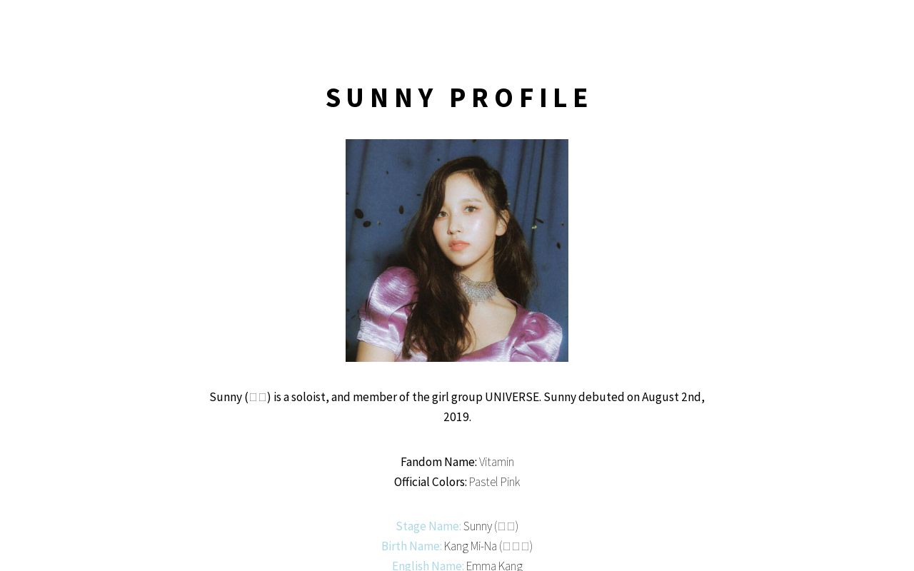 SUNNY Profile